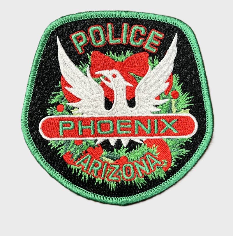 PATCH Holiday Wreath - Phoenix Police Museum